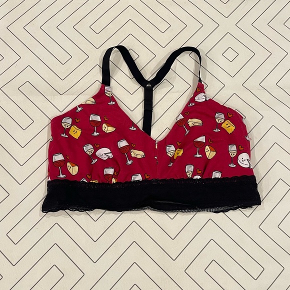 MeUndies | Intimates & Sleepwear | Meundies Wine Cheese Y Back Bra ...